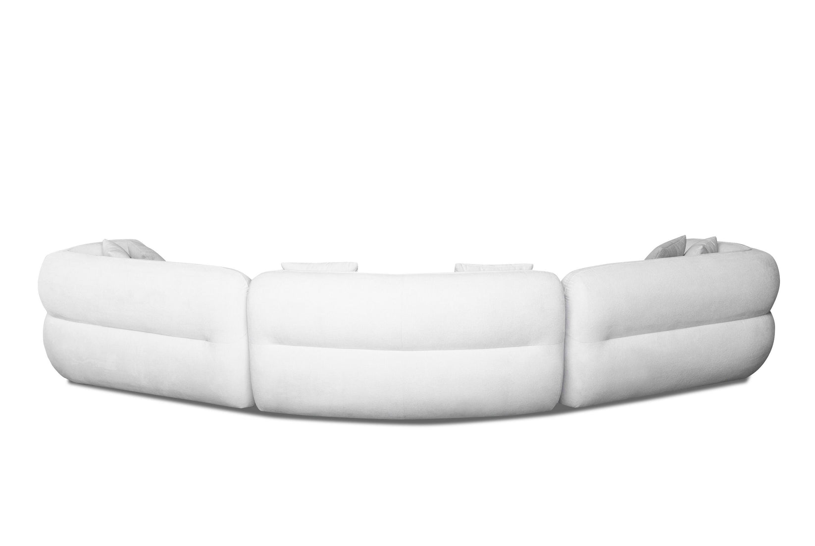 Divani Casa Gypsy Modern Off-White Fabric Curved Sectional Sofa - Styl ...